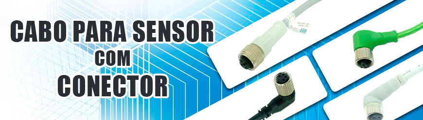 Cabo para sensor com conector – Rio Control Automação
